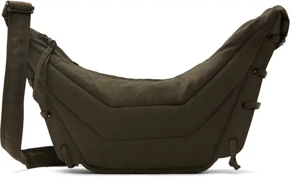 Lemaire Exclusive Brown Small Soft Game Bag In Br495